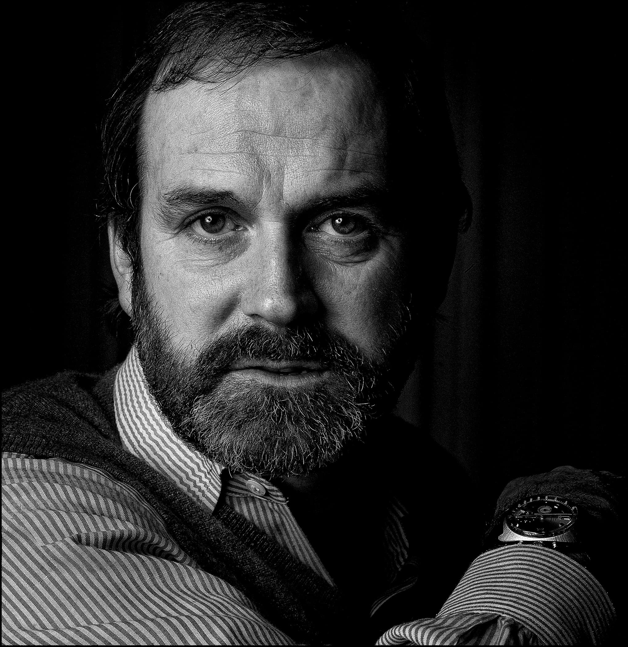 John Cleese, wrist-watch – Clive Arrowsmith